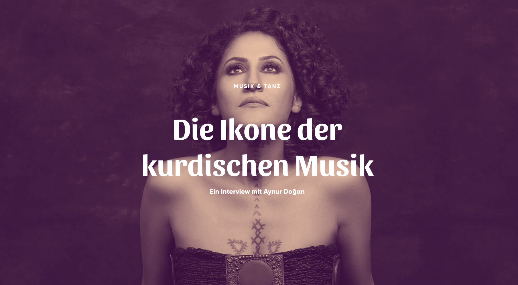Aynur Doğan - die Ikone der kurdischen Musik - renk.Magazin