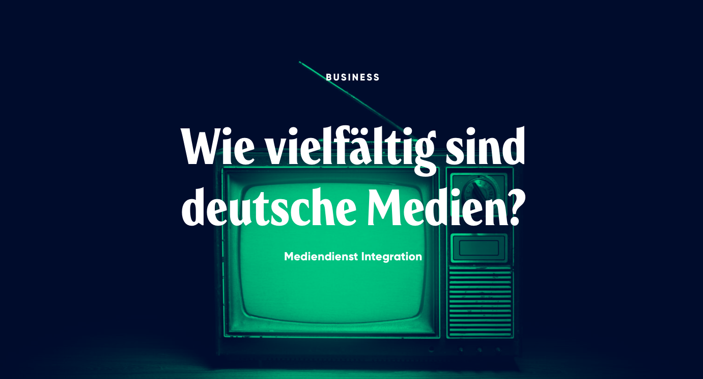 Wie vielfältig sind deutsche Medien? - renk.Magazin