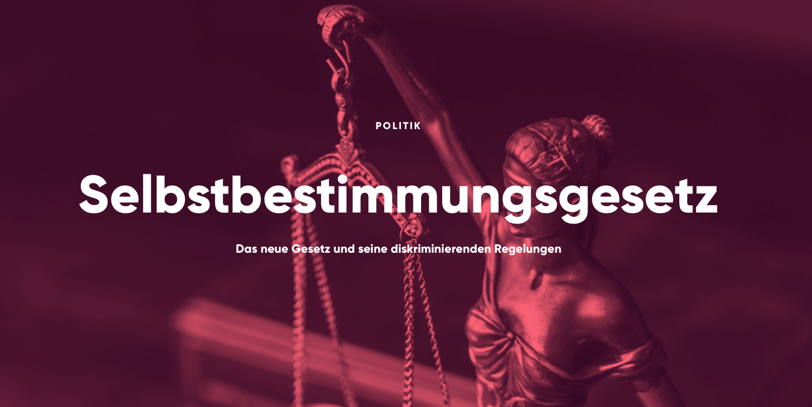 Selbstbestimmungsgesetz - renk.Magazin